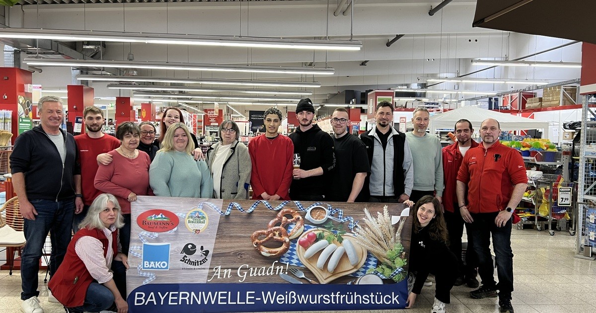 Das BAYERNWELLE Weißwurstfrühstück bei Hagebau Schneider in Traunreut ...